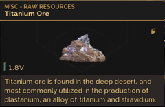 Titanium Ore - Dune: Awakening Community Wiki